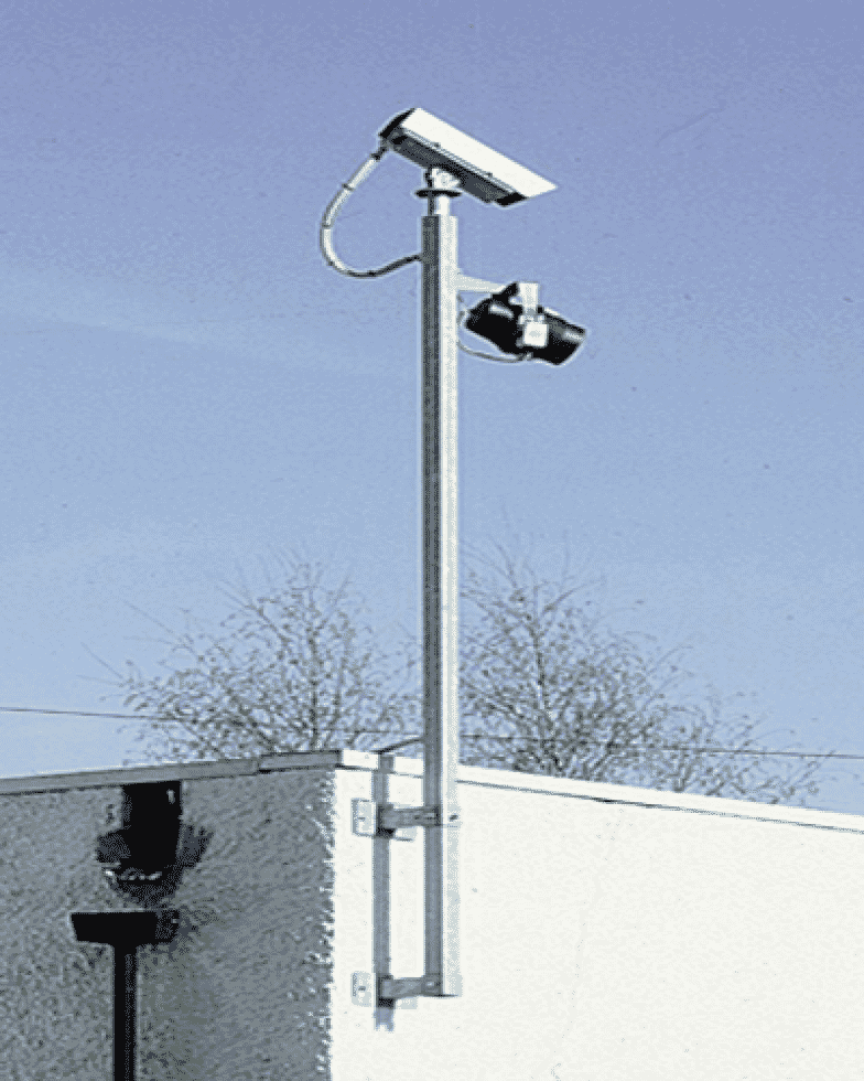 Altron ACP2/150 4m Wall-Mounted Camera Pole 150mm Stand-Off