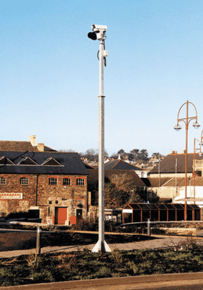 Altron ACC3FBLA 7.5m Fixed Bolt Down Base Camera Column