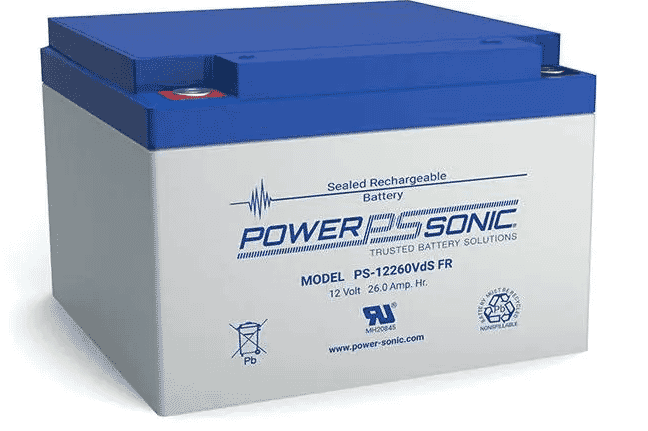 Power Sonic PS-12260VDS M5 FR 12V 26Ah Sealed Lead Acid Battery, VdS ...