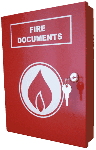 Red Fire Document Box A4 with Fire Logo - Secure Storage for Fire ...