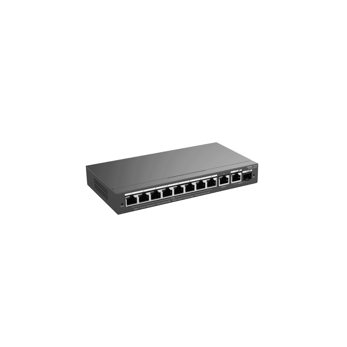 Ruijie RG-ES210GS-P 10-Port Gigabit PoE Switch - 8 PoE+ RJ45 Ports, 1 ...