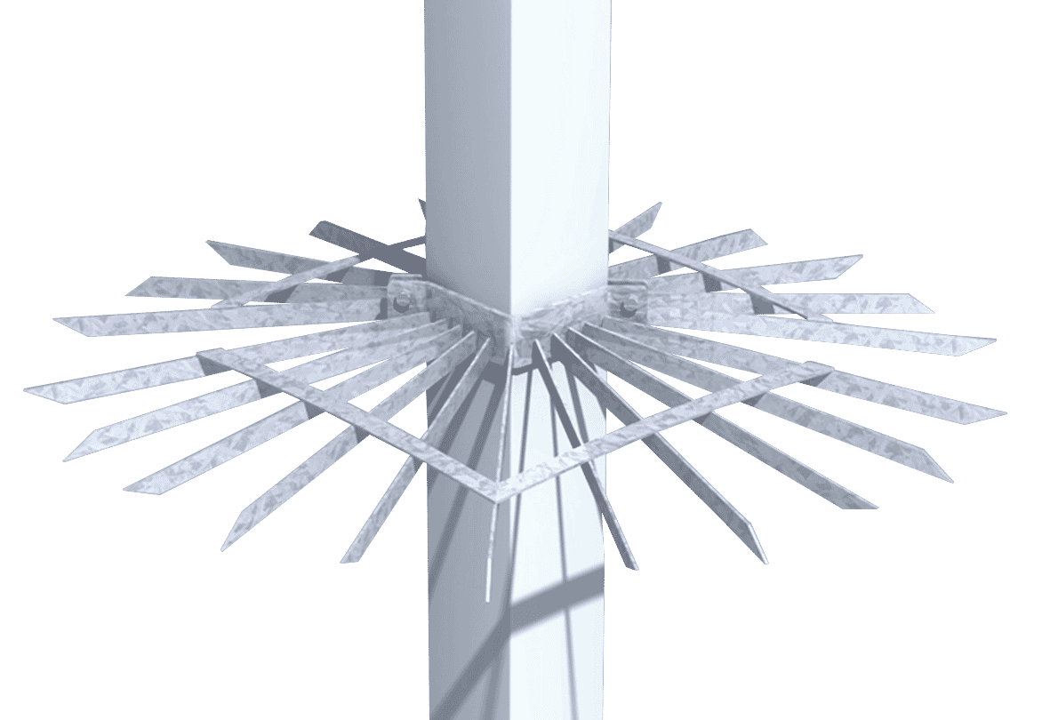 Altron Anti-Climb Guard for ACP1 - Wall Mounted Pole Security