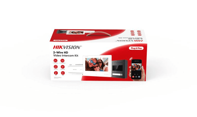 Hikvision DS-KIS704EY/Aluminum 2-Wire HD Video Intercom Kit