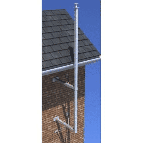Altron ACP1/MSF 3M FLAT WALL MOUNT POLE, MINIMUM STAND OFF