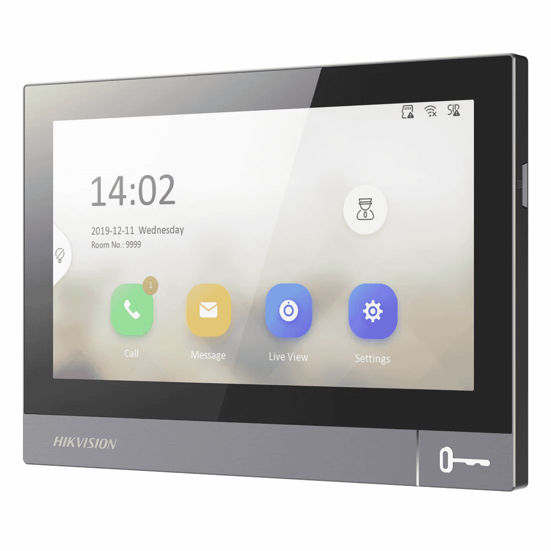 Hikvision DS-KH8381-WTE1 8" Indoor Video Intercom Station Touchscreen ...