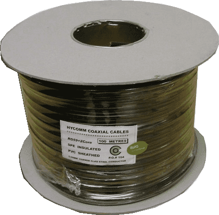 Rhino Guard RG59 SHOTGUN/100M CABLE WITH 0.5mm power
