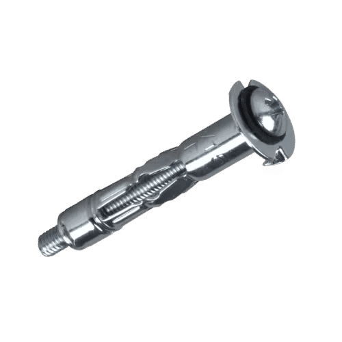 WAM537 M5 37MM ZINC HOLLOW WALL DRYWALL ANCHOR FIXING BOLT (10PACK)